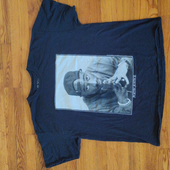 Poetic Justice | Shirts | Poetic Justice Tupac Shakur Black Tshirt 2xl ...